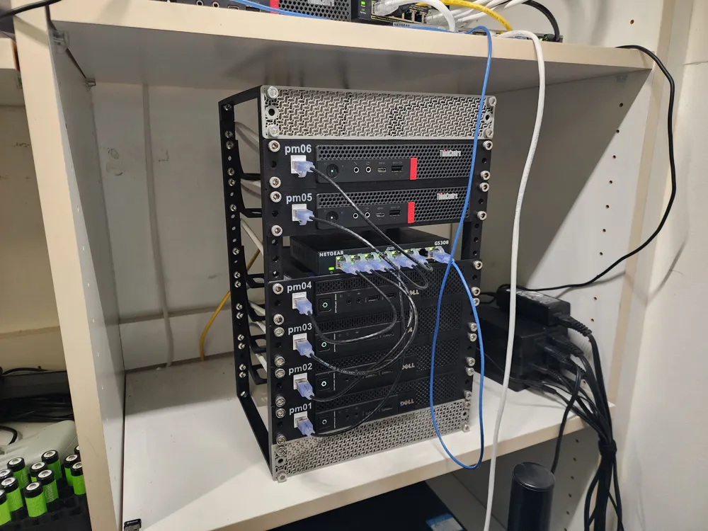 10 in rack Shelves for Dell 9020 and Lenovo M720q - Free 3D Print Model ...