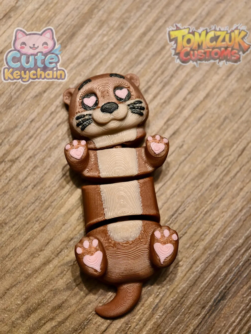 Cute Otter Keychain - Free 3D Print Model - MakerWorld