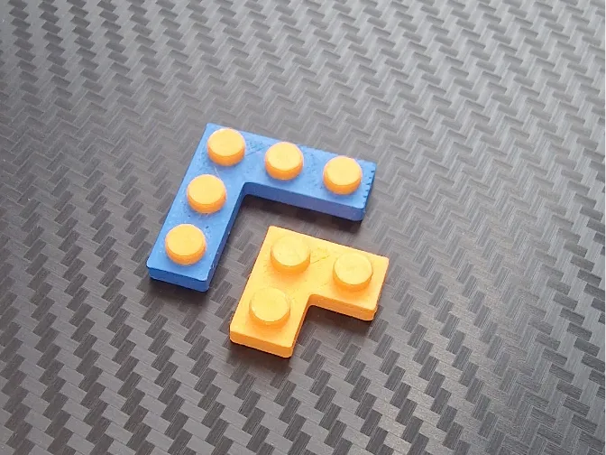 Lego brick corner (Corner Brick) 1-row/flat - Free 3D Print Model ...