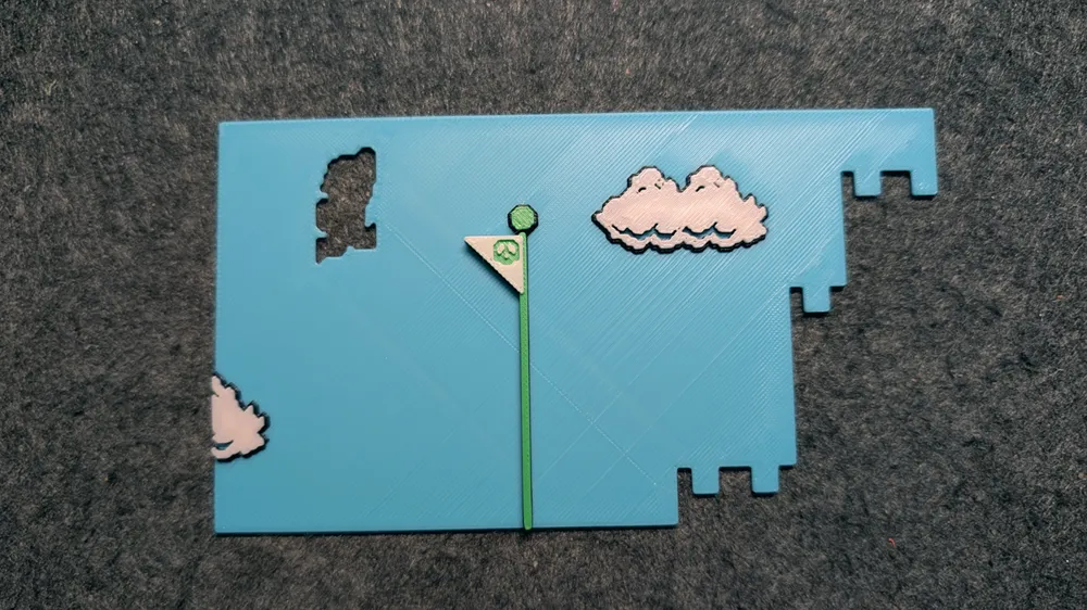 Super Mario Bros. - Flag Pole Jump Wall Art by LayeredPixels by Tomas ...