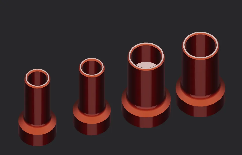 Folding Table Leg Extender Set - Now More Sizes - Free 3D Print Model ...