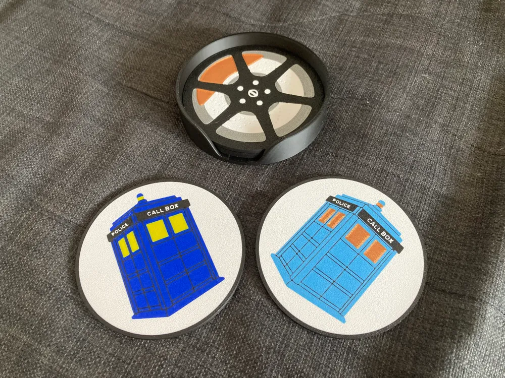 Coaster Doctor Who TARDIS by Jan - MakerWorld