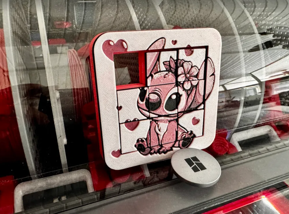 3x3 slide puzzle of Angel from Lilo and Stitch - Free 3D Print Model ...