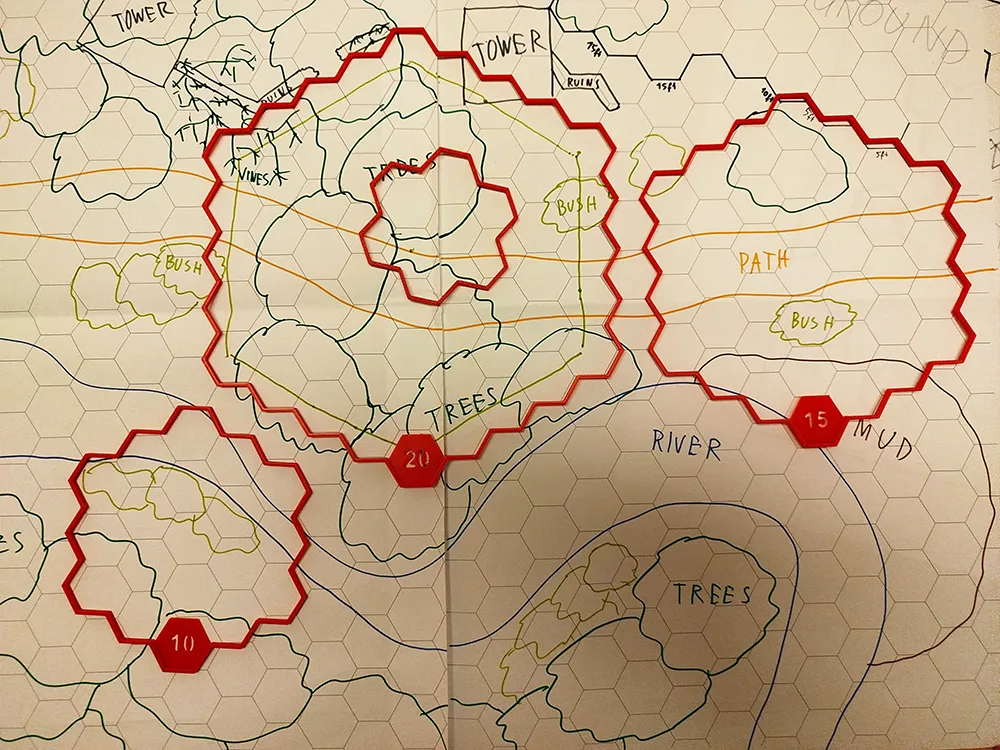 DnD AoE Overlays (Hexpaper) by ColorSplash MakerWorld: Download Free 3D ...