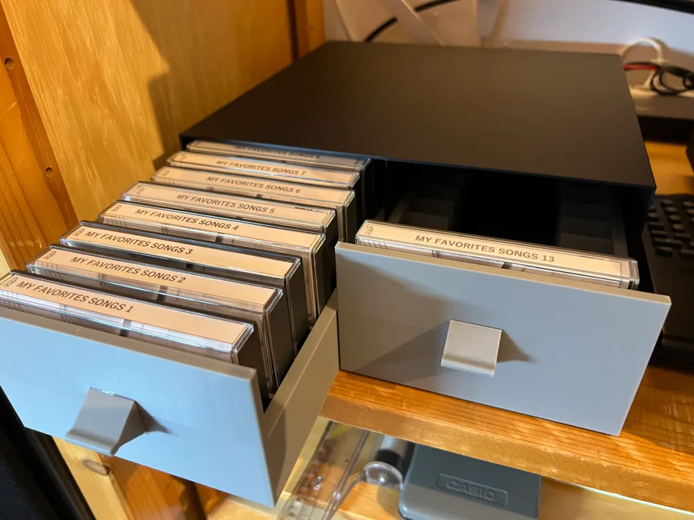 Cassette storage box Remixed by copymaster - MakerWorld