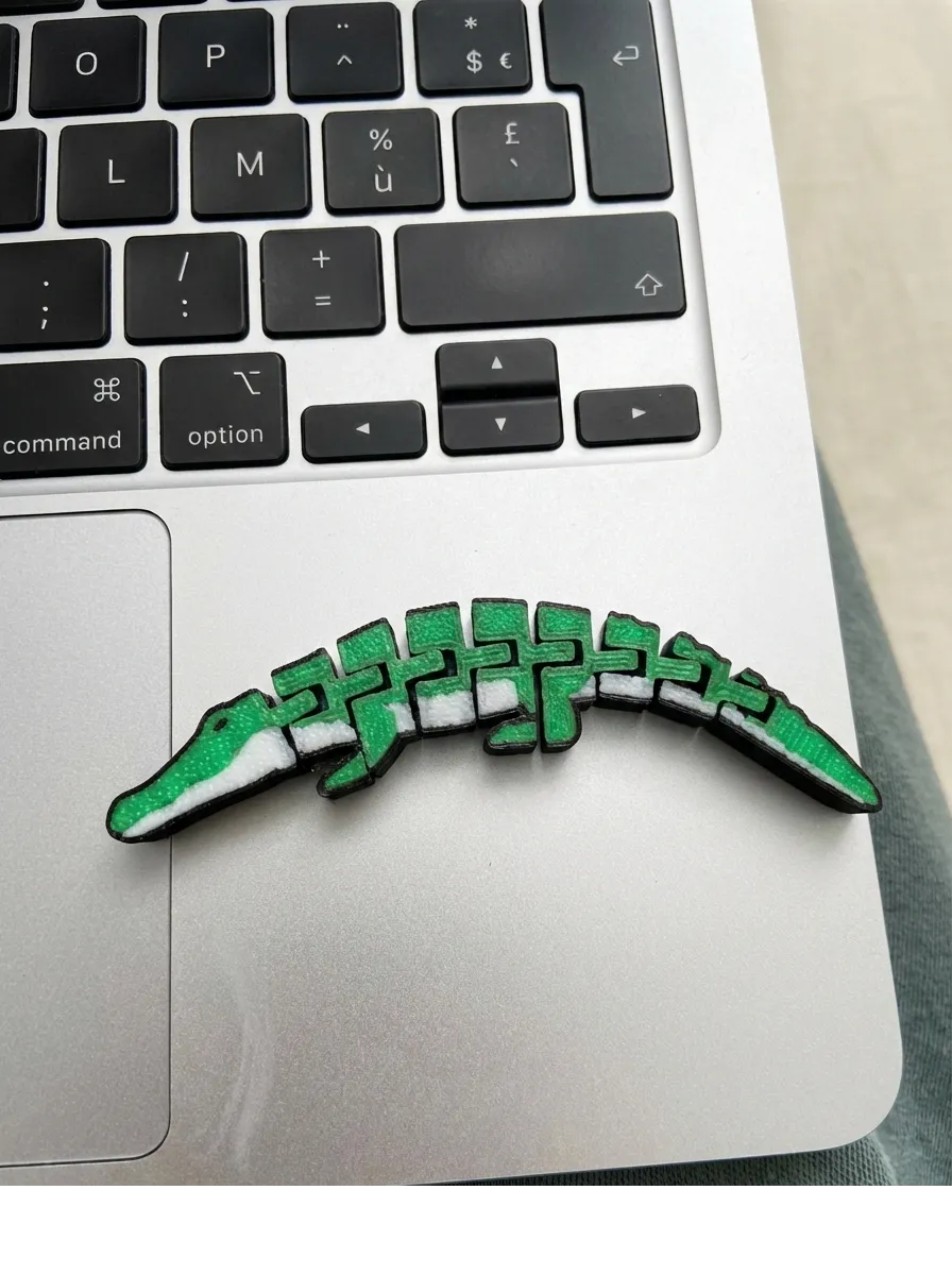 SCHNELLES FLEXI KROKODIL - 1H Druck - Gelenkiges Fidget – Kostenloses ...