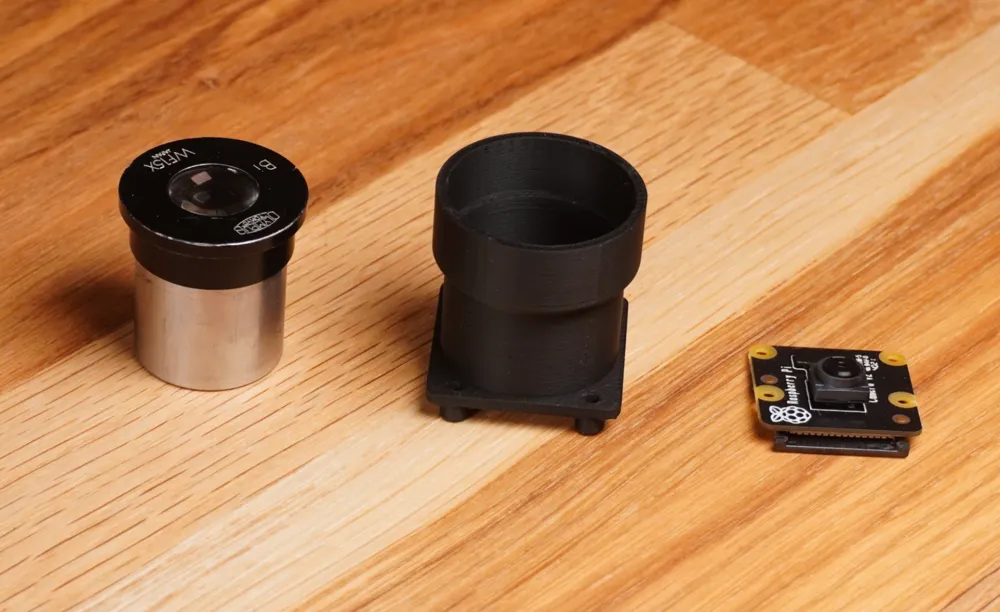 Pi Camera Module v2 to Olympus Eyepiece by stacksmashing - MakerWorld