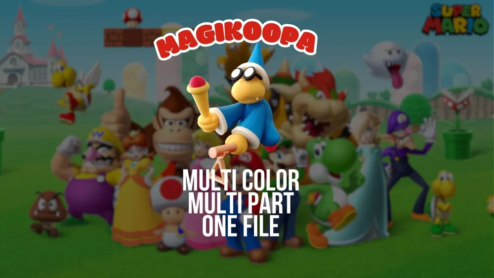Magikoopa Super Mario action figure switch 2 Remixed by Robythedoct46 ...