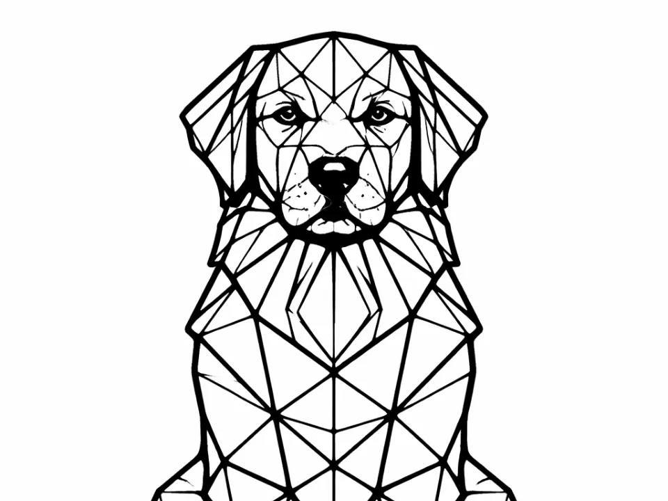 Low Poly Golden Retriever Wall Art - Free 3D Print Model - MakerWorld