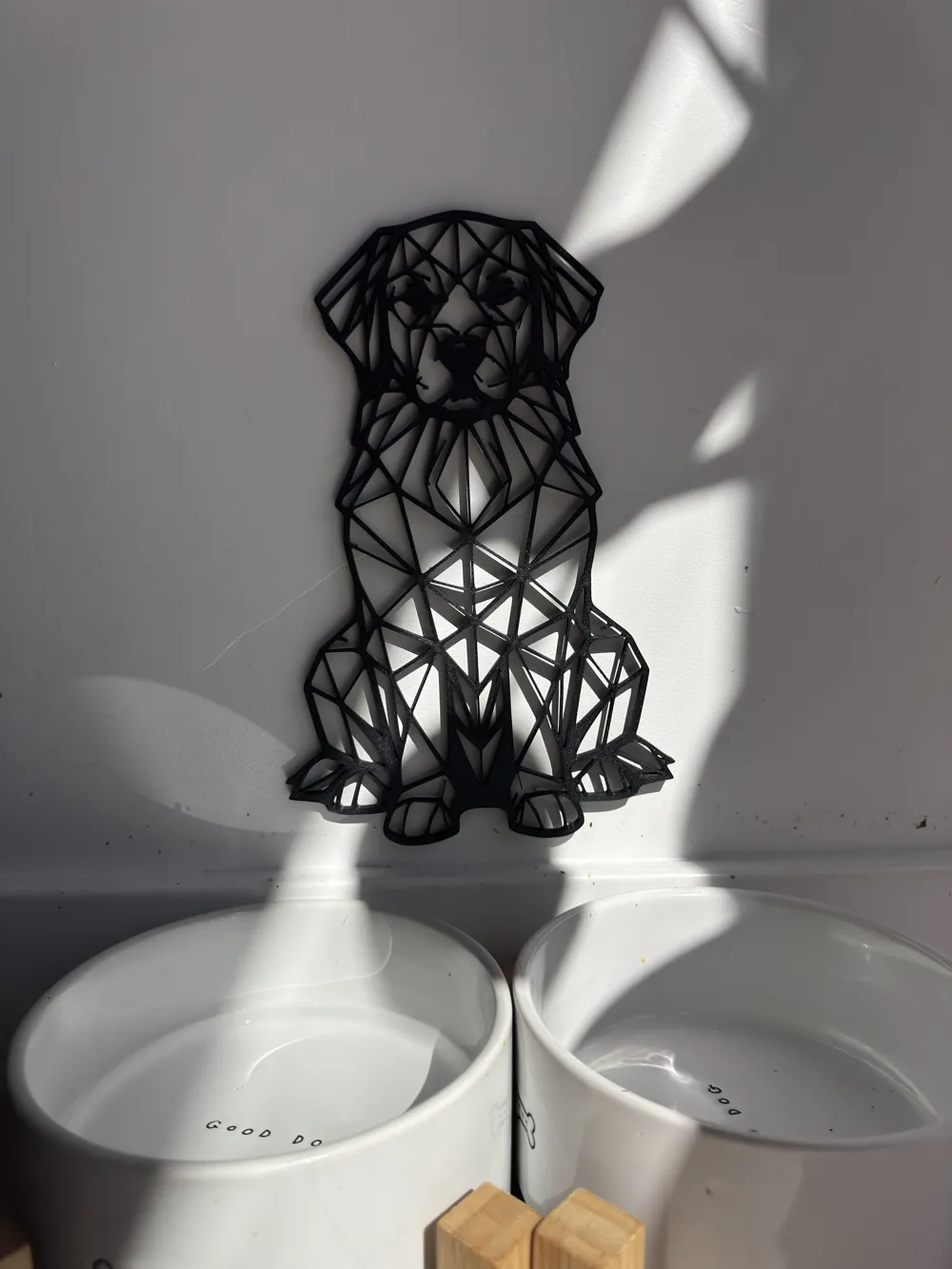 Low Poly Golden Retriever Wall Art - Free 3D Print Model - MakerWorld