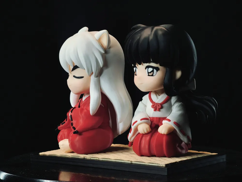 [NO AMS] Inuyasha & Kikyo - Free 3D Print Model - MakerWorld
