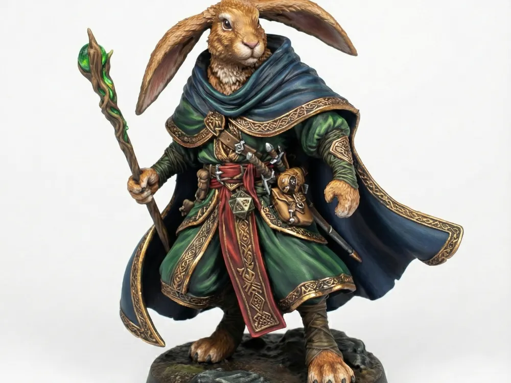 Arcane Harengon miniature - Free 3D Print Model - MakerWorld