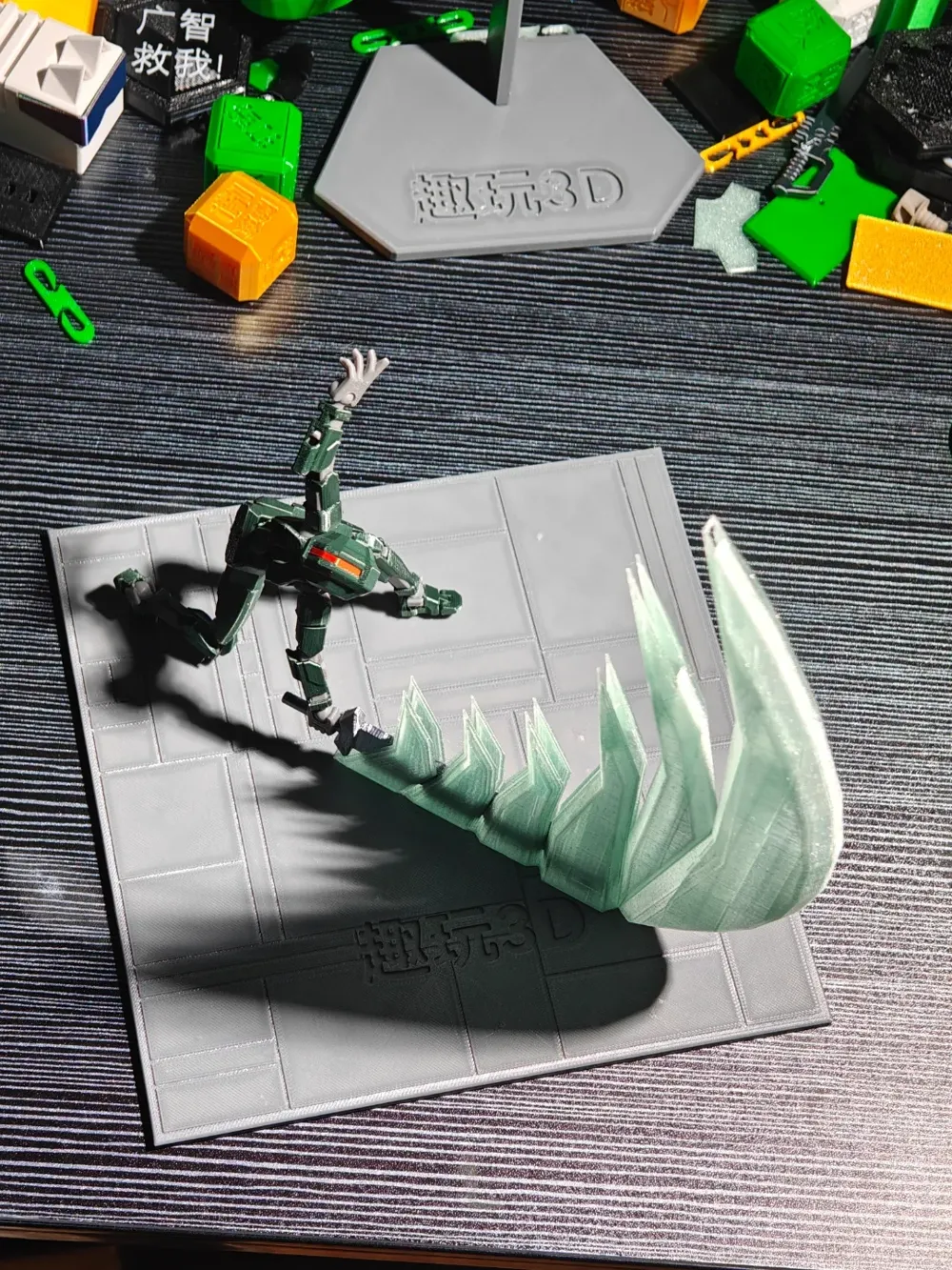 200*200mm Cyberpunk Style Miniature Model Universal Display Base by ...