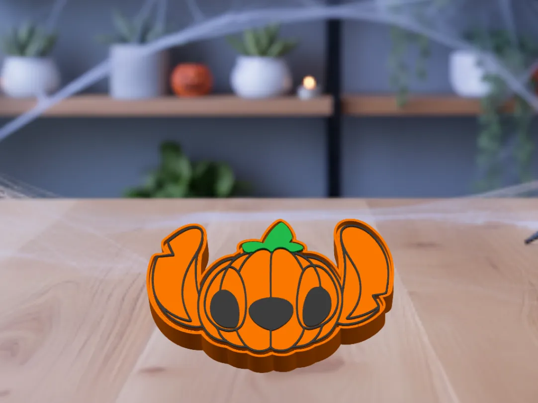Stitch Pumpkin Clicker by DisneyBoy23 MakerWorld: Download Free 3D Models