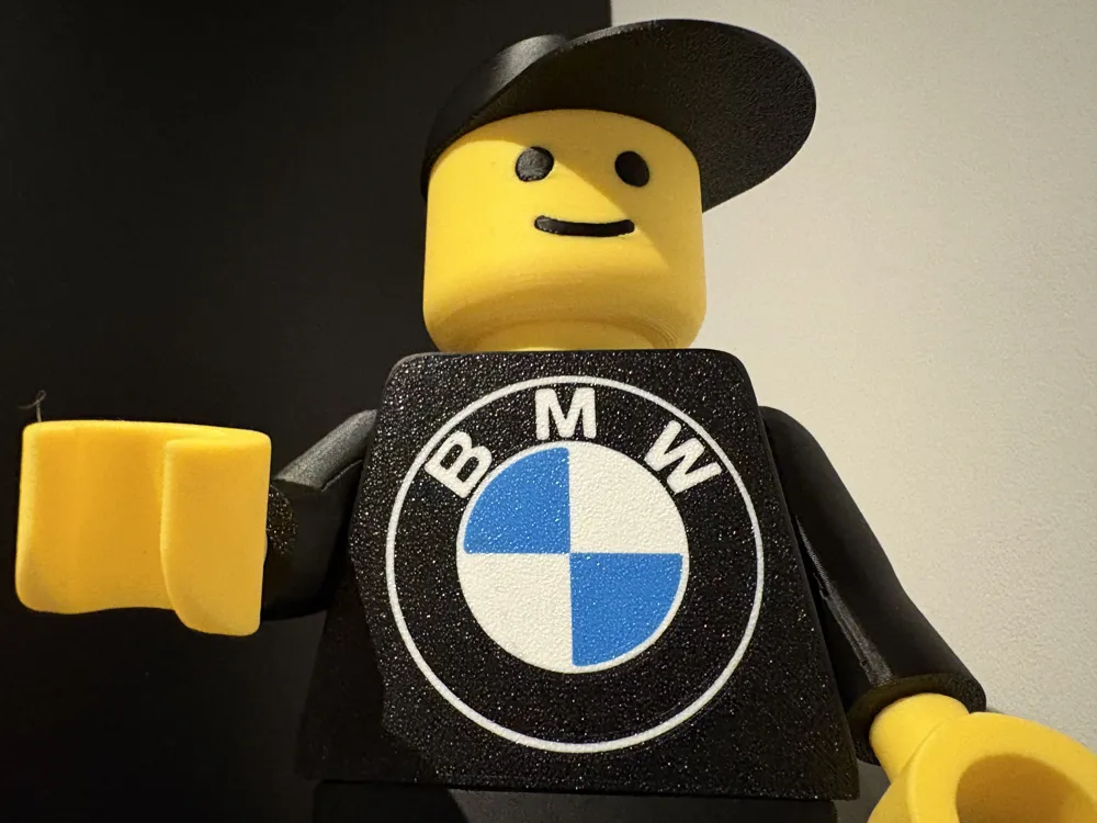 BMW Brick+Man 20cm - Free 3D Print Model - MakerWorld