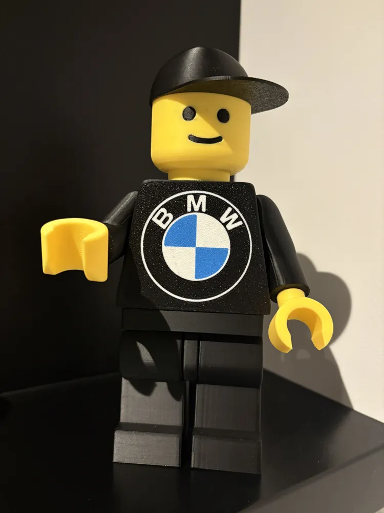 BMW Brick+Man 20cm - Free 3D Print Model - MakerWorld