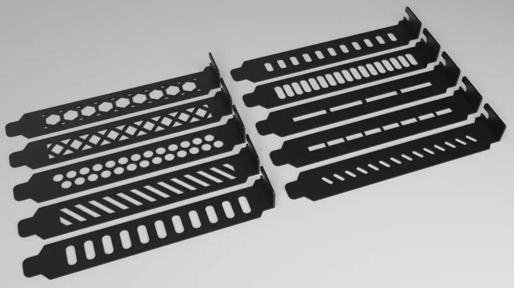 PCI/PCI-E Slot Covers - 10 Designs - Free 3D Print Model - MakerWorld