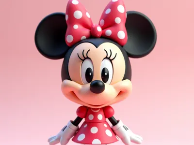 Minnie Mouse - Free 3D Print Model - MakerWorld