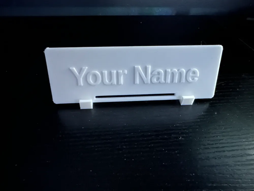 Fully Customizable Name Plate - Free 3D Print Model - MakerWorld