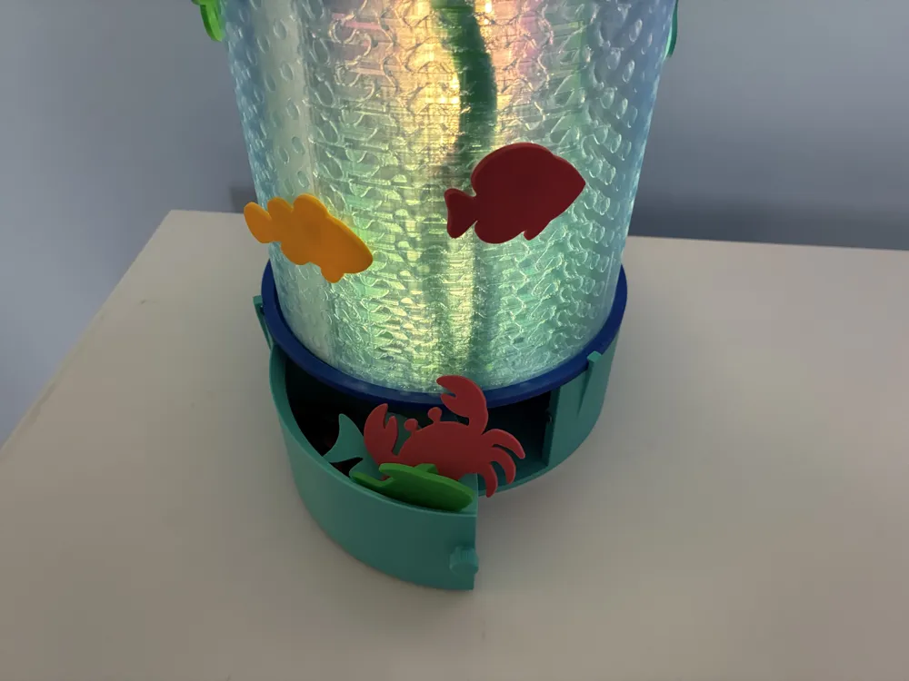 Rotating Aquarium Lamp by Kim Kreations MakerWorld: Download Free 3D Models