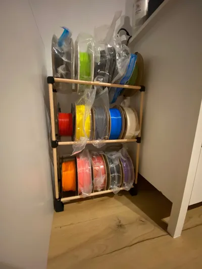 DIY Filament spool storage rack / shelf - Free 3D Print Model - MakerWorld