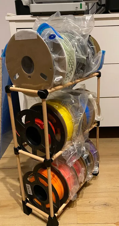 DIY Filament spool storage rack / shelf - Free 3D Print Model - MakerWorld