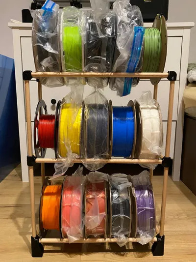 DIY Filament spool storage rack / shelf - Free 3D Print Model - MakerWorld
