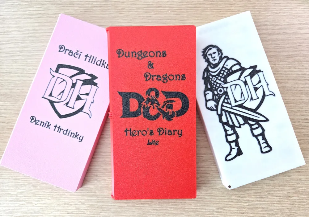 D&D, DnD and DH pocket character tracking diary by yodovicz MakerWorld ...
