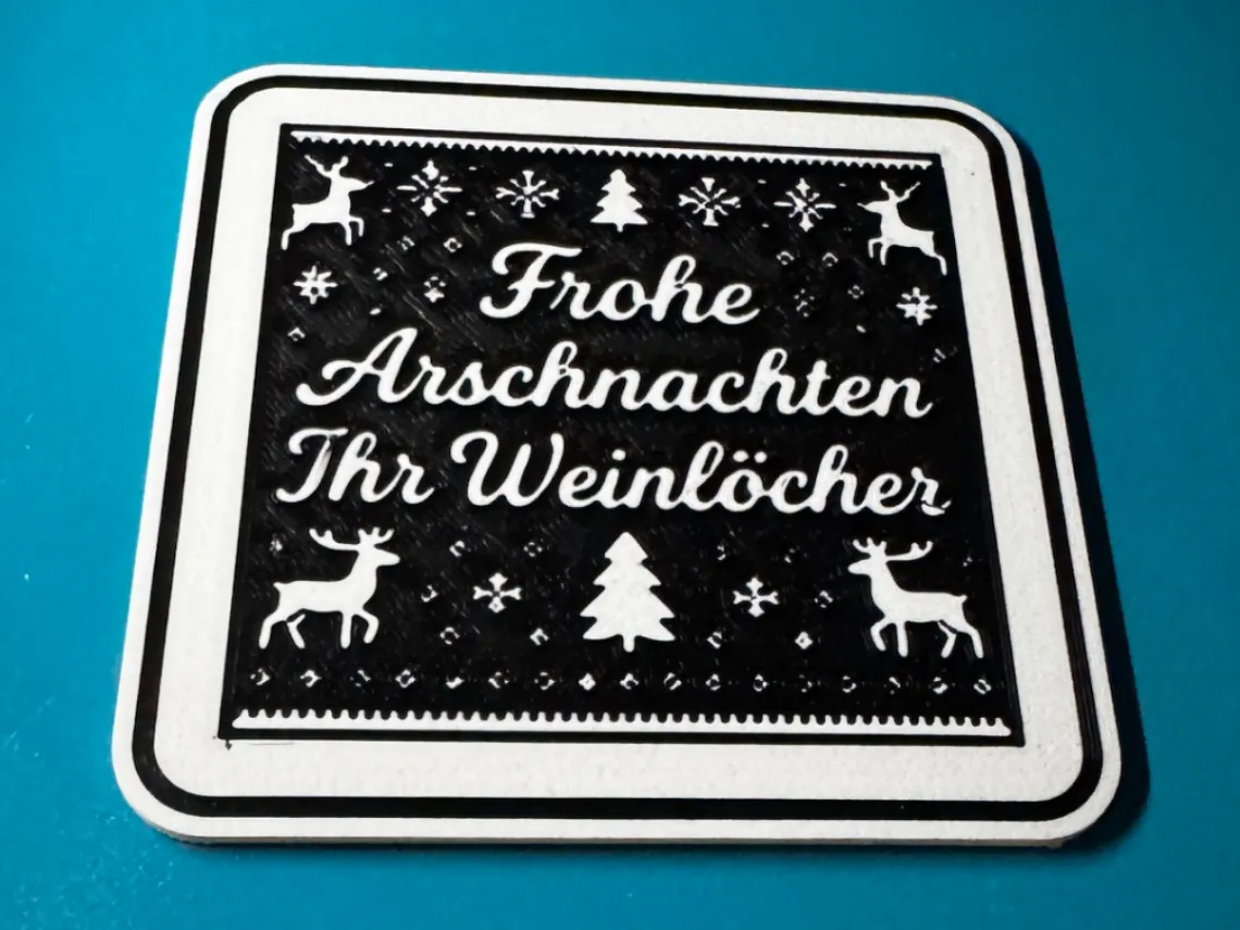 Felices Navidades de mierda, borrachos Posavasos - Modelo de impresión ...