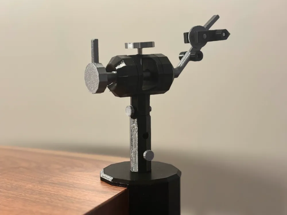 Cam Actuated Rotary Fly Tying Vise - Free 3D Print Model - MakerWorld
