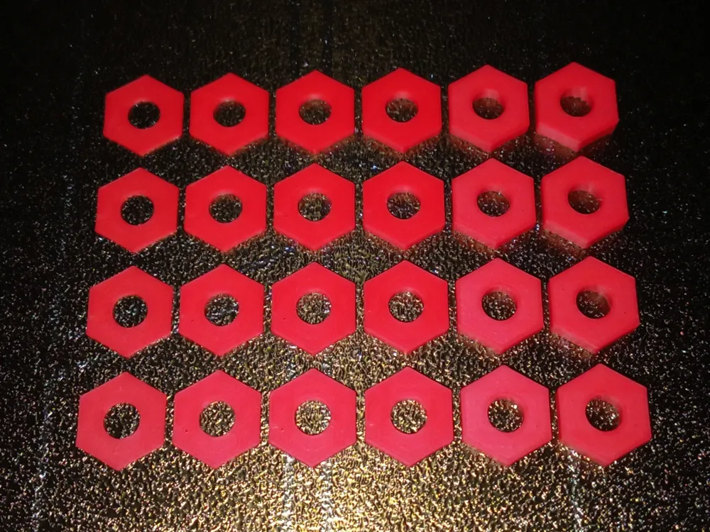 RC Car Wheel HEX Shims 0.5mm to 3mm by user_340552603 - MakerWorld