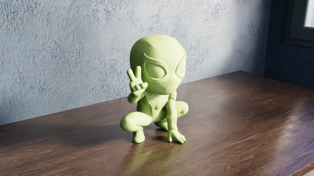 Spider-Man – Squatting Pose - Free 3D Print Model - MakerWorld