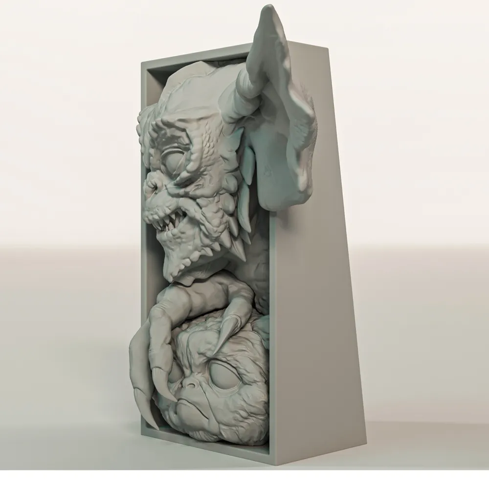 Gremlins Book Nook and Wall Mount by Treddigineer MakerWorld: Download ...