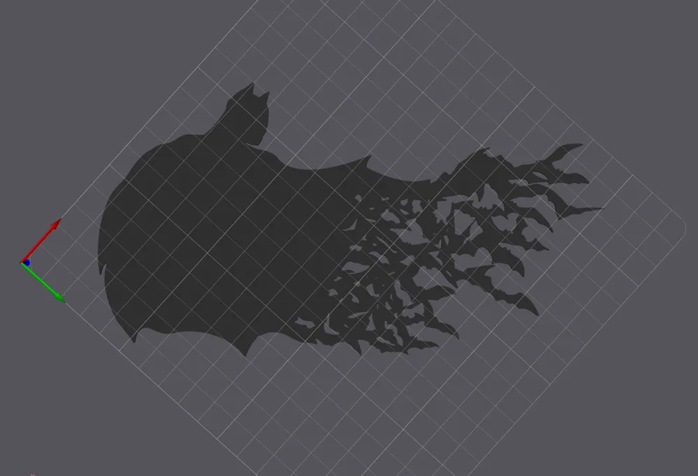 Batman Logo Bat Silhouette - Free 3D Print Model - MakerWorld