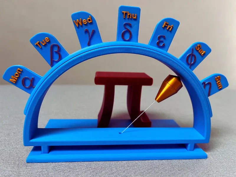 Sélecteur de jour de la semaine pour mathématicien par anneck ...