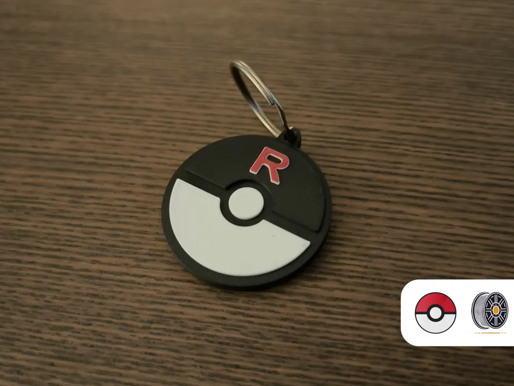 Team Rocket Ball | Pokemon Keychain Series by Mike.stl MakerWorld ...