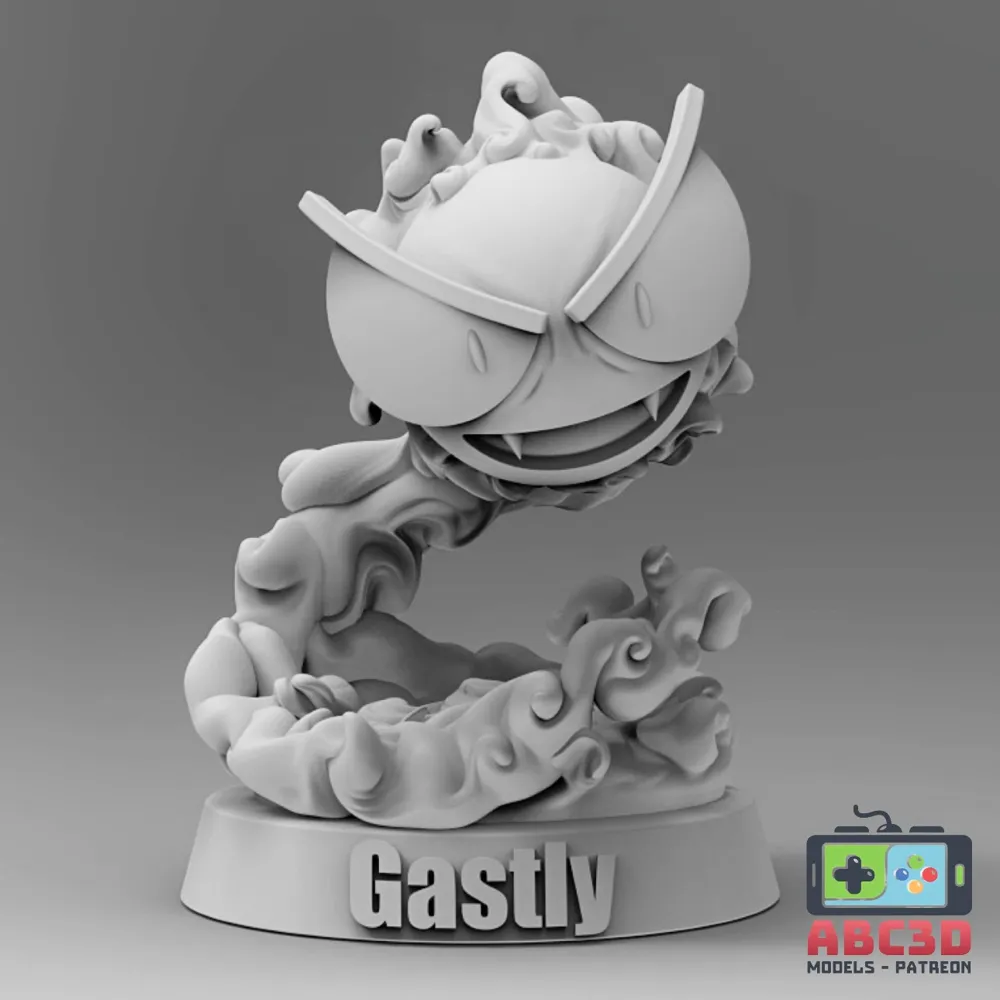 Gastly 3D Pokémon Pokemon Figure by ABC3D - MakerWorld