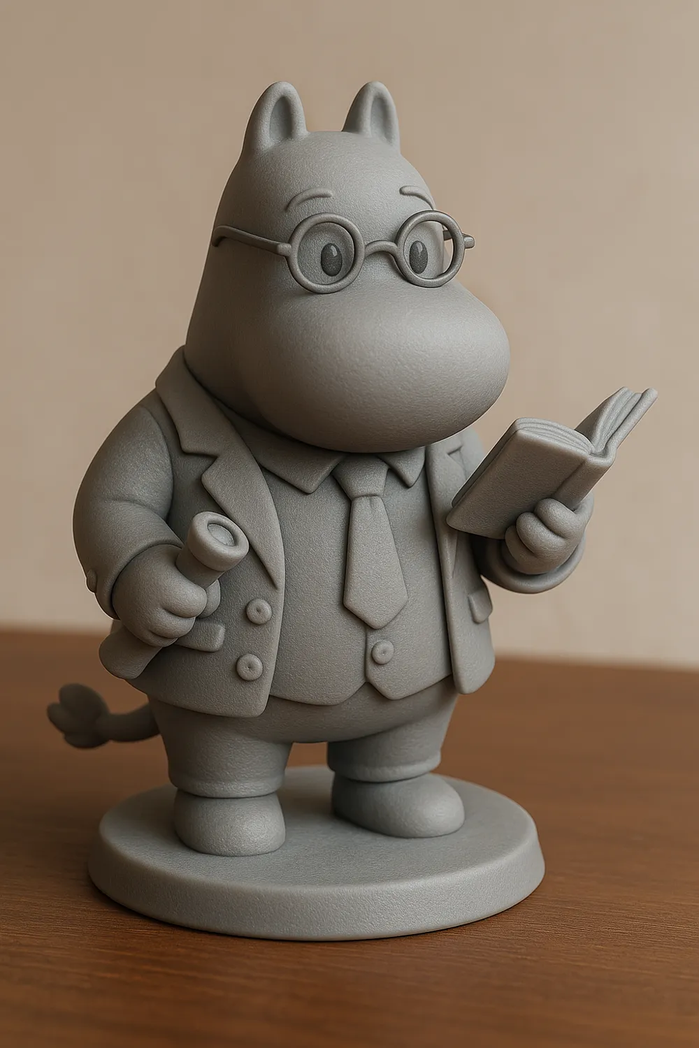 Moomin the Scholar – A Miniature Model by 辛勤的收菜康 MakerWorld: Download ...