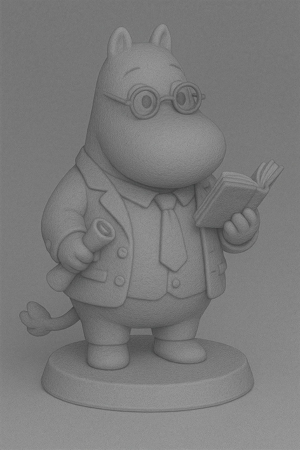 Moomin the Scholar – A Miniature Model by 辛勤的收菜康 MakerWorld: Download ...