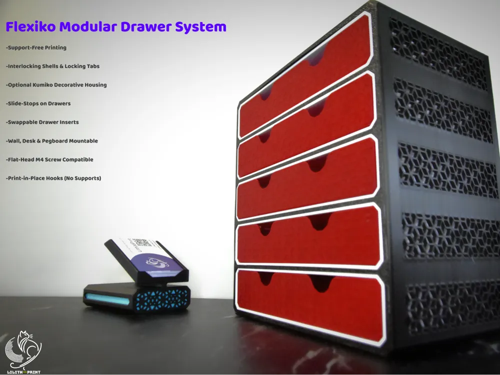 FLEXIKO Modular Drawer System by Lilith3dPrint MakerWorld: Download Free 3D Models