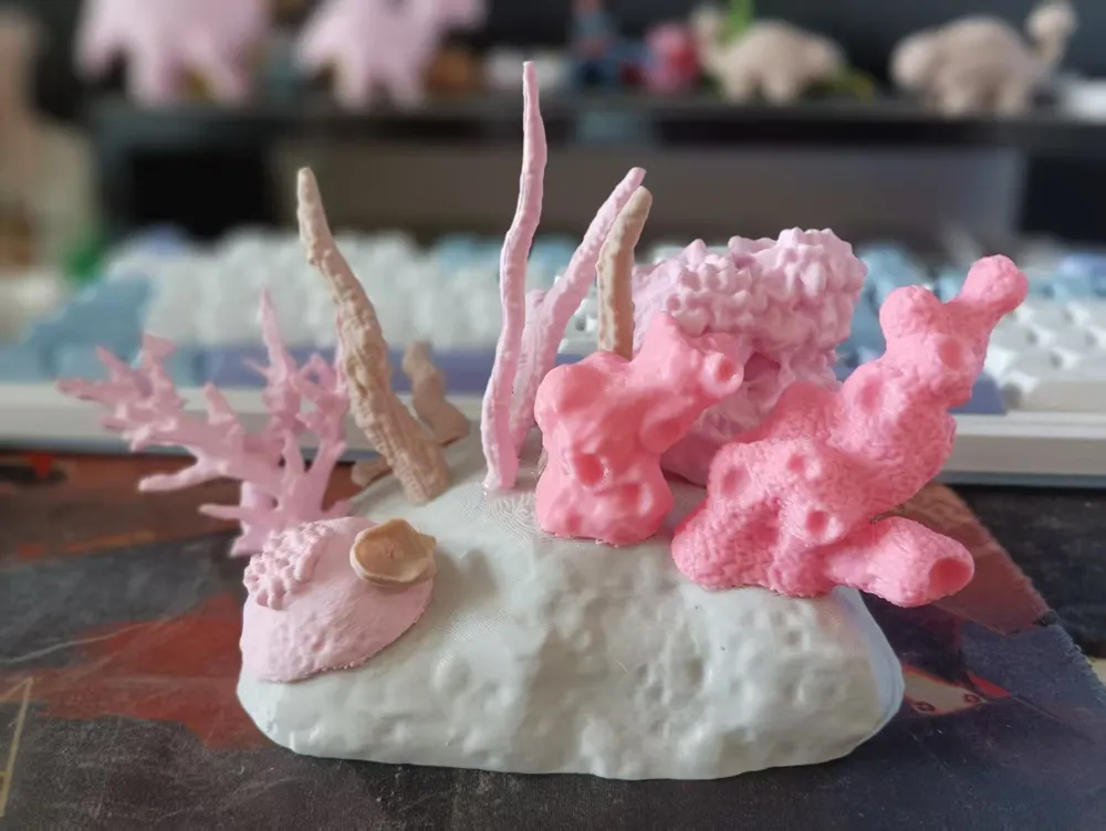Pokemon Coral Micro Scene by go lbkm MakerWorld: Download Free 3D Models