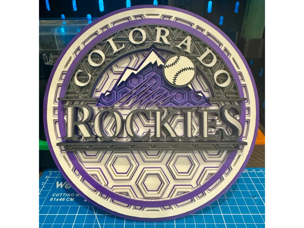 Colorado Rockies Dimensional Mosaic by Richie Rich Richie Rich ...