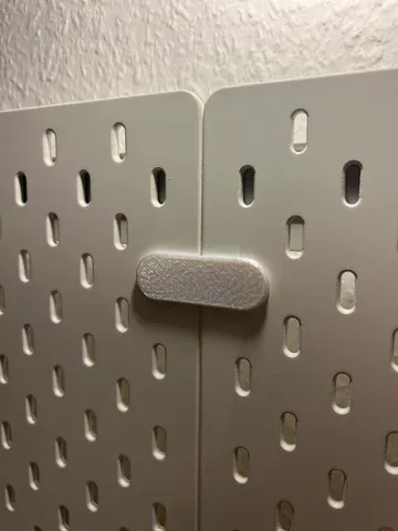 Tube connector IKEA Skadis by Diego Arraez - MakerWorld