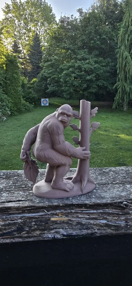 Sasquatch and tree - Free 3D Print Model - MakerWorld