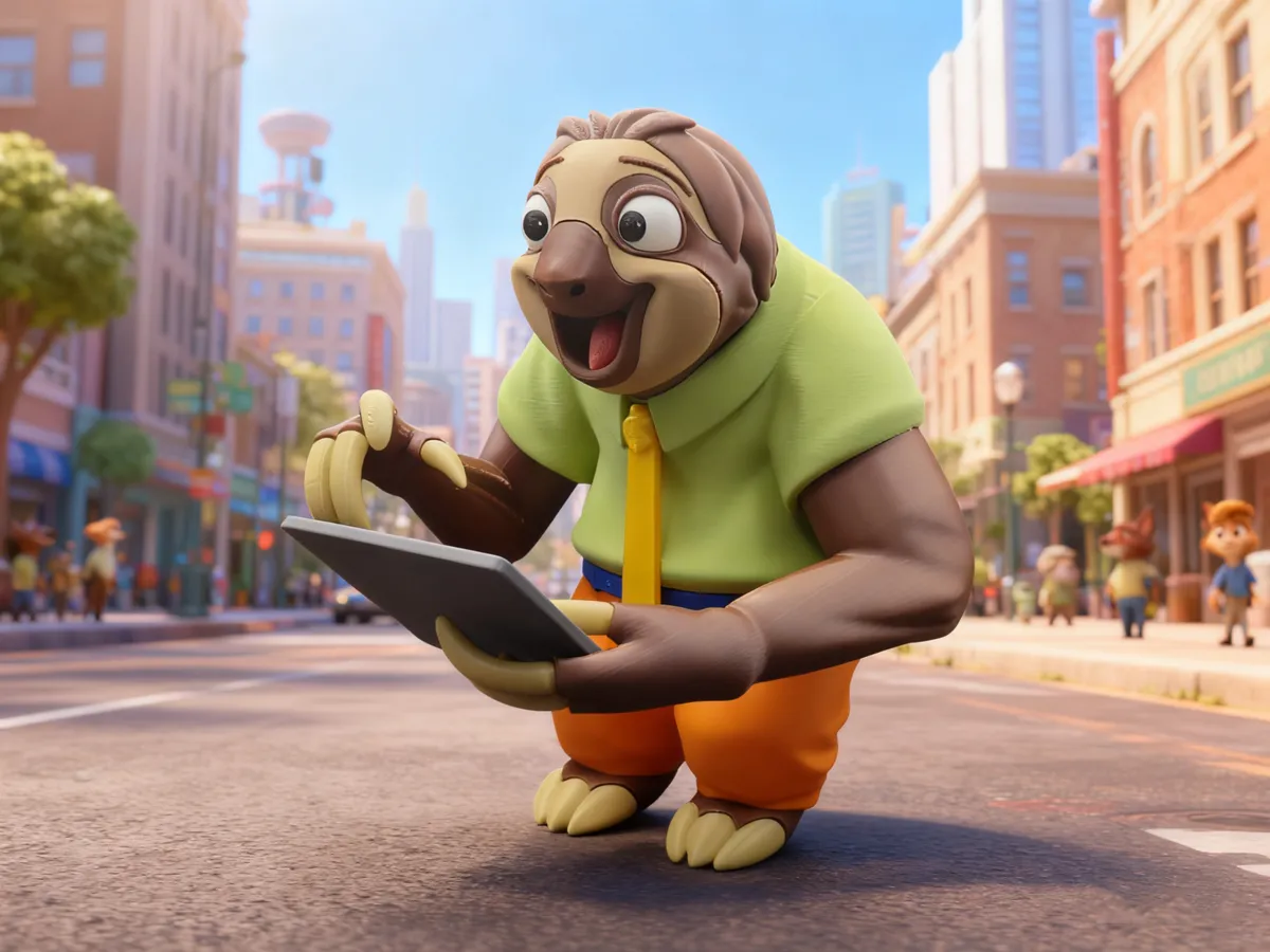 Sloth - Flash - Zootopia Hyper-Speed Flash - Disney - Slow Motion ...