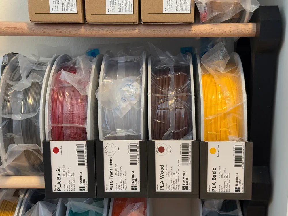 Filament Rack Label Holder for Bambu Lab Spools by OBI MakerWorld ...
