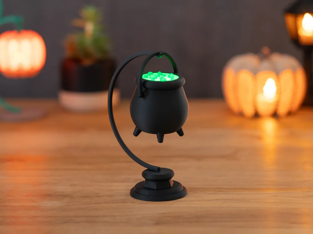 The Witch’s Hearth - Witch’s Cauldron Tea Light - Free 3D Print Model ...