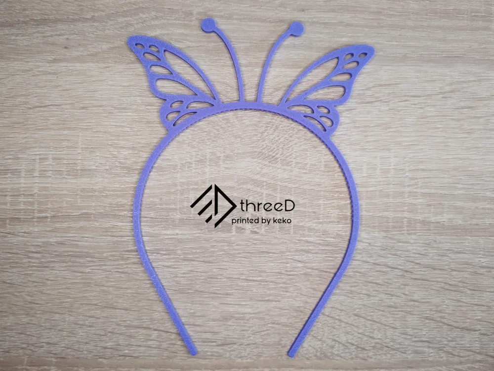 Butterfly Wings Headband | Butterfly Headband - Free 3D Print Model ...