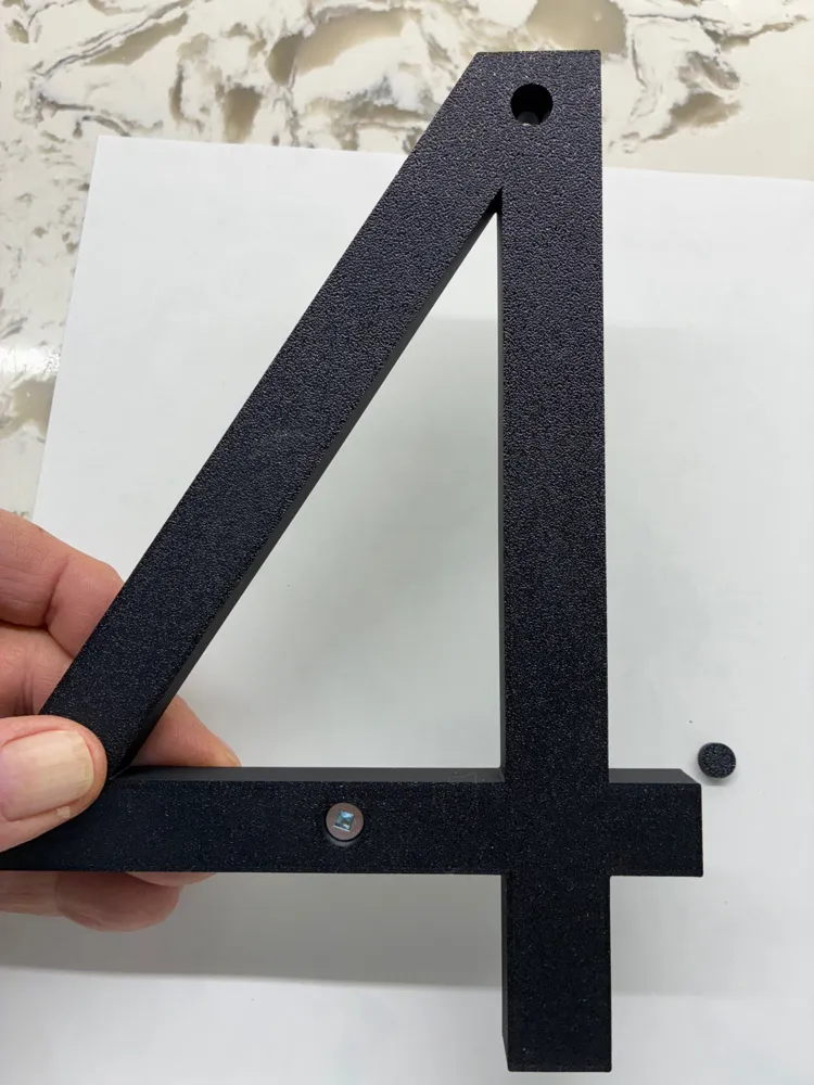 MODERN AVALON-T FONT 8 INCH HOUSE NUMBERS by RETIRED BUDS 3D PRINTING ...