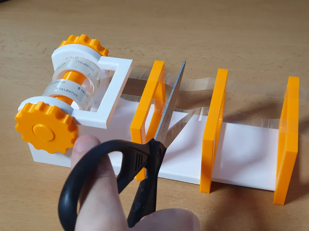 Telescopic Multi-Cut Tape Dispenser by Houmr13 - MakerWorld